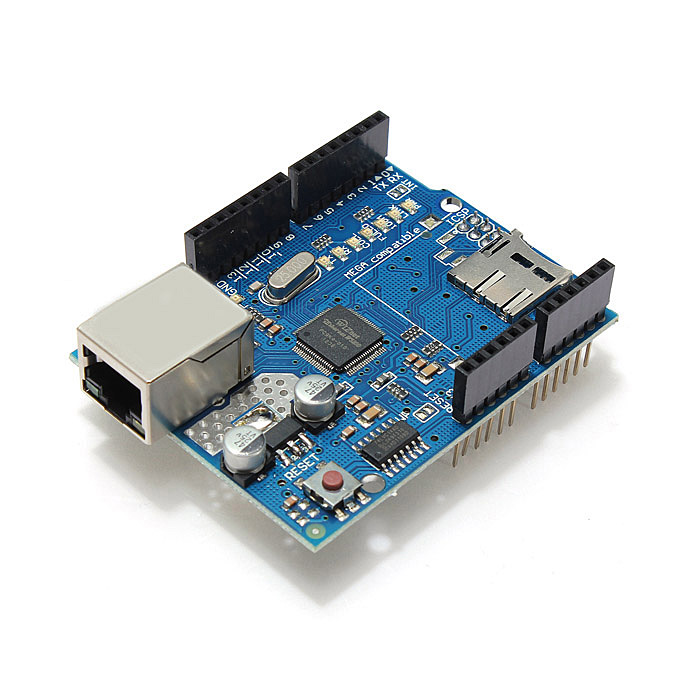W5100 Ethernet Shield Module W5100 Micro-SD Card Slot For Arduino Uno ...