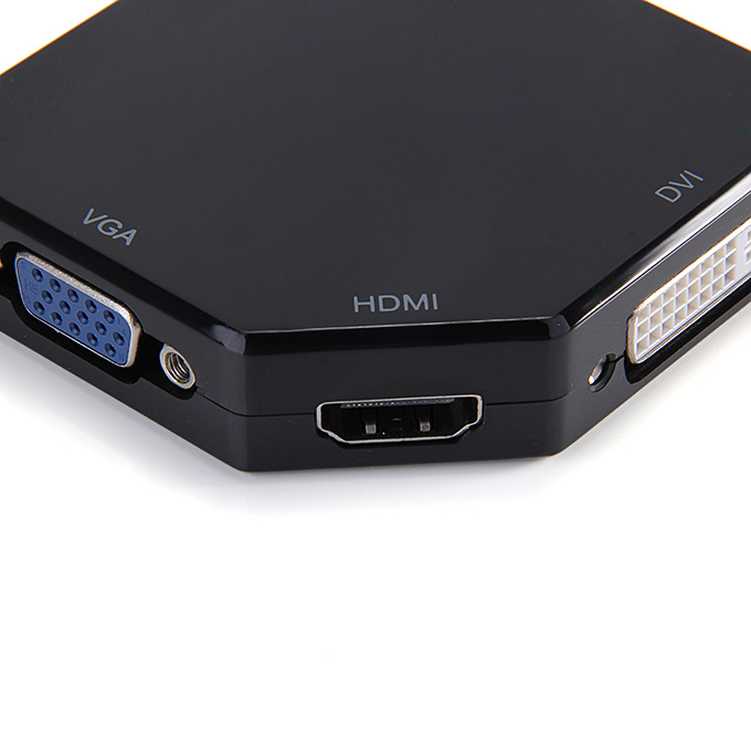 3-In-1 DisplayPort Mini DP Male Converter Adapter