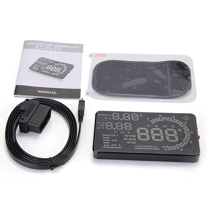 5.5" Large Screen Car HUD Head Up Display With OBD2 HUD Display