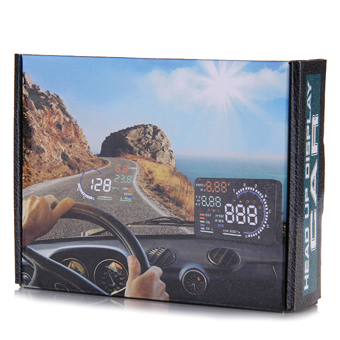 5.5" Large Screen Car HUD Head Up Display With OBD2 HUD Display