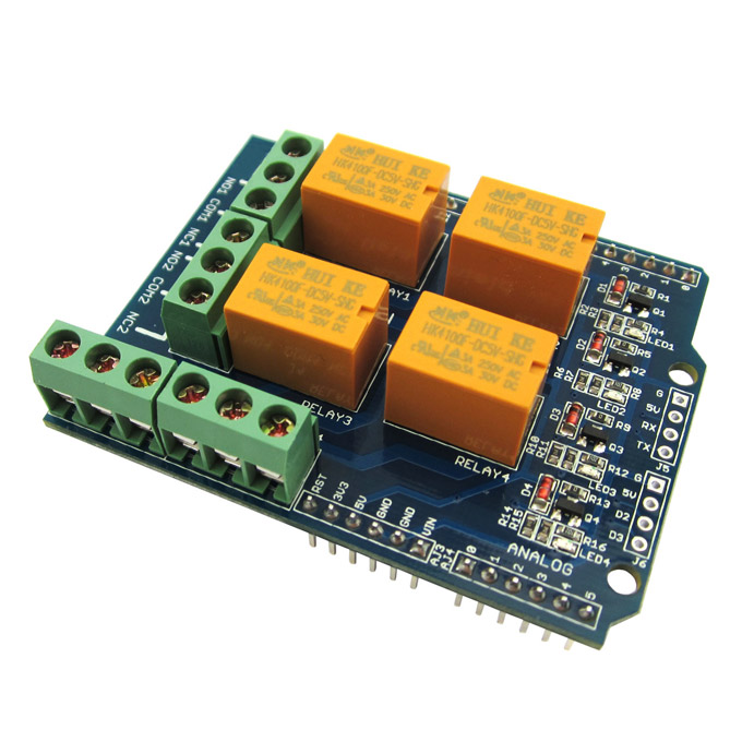 Relay Shield V2.0 5V 4-Channel Relay Module