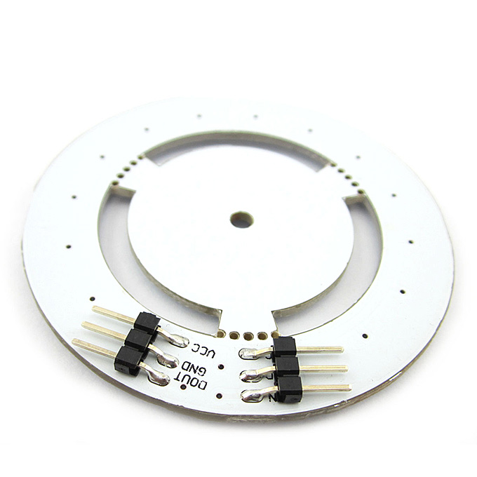 WS2811 5050 Full Color RGB LED Lamp Round Panel 16 Bit 5V Cascadable ...