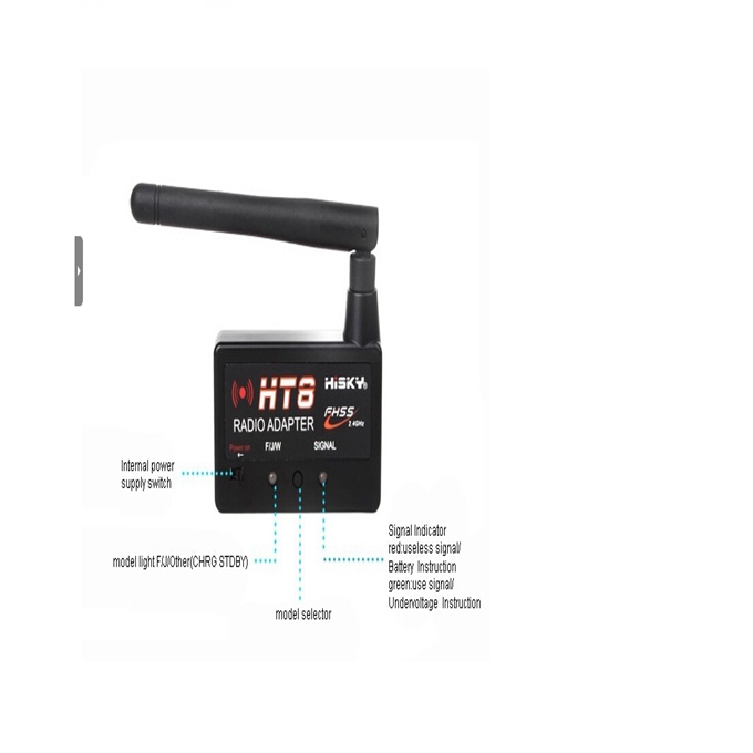 Hisky HCP80 V2 6CH RC Helicopter 3D 6 Axis Gyro With HT-8