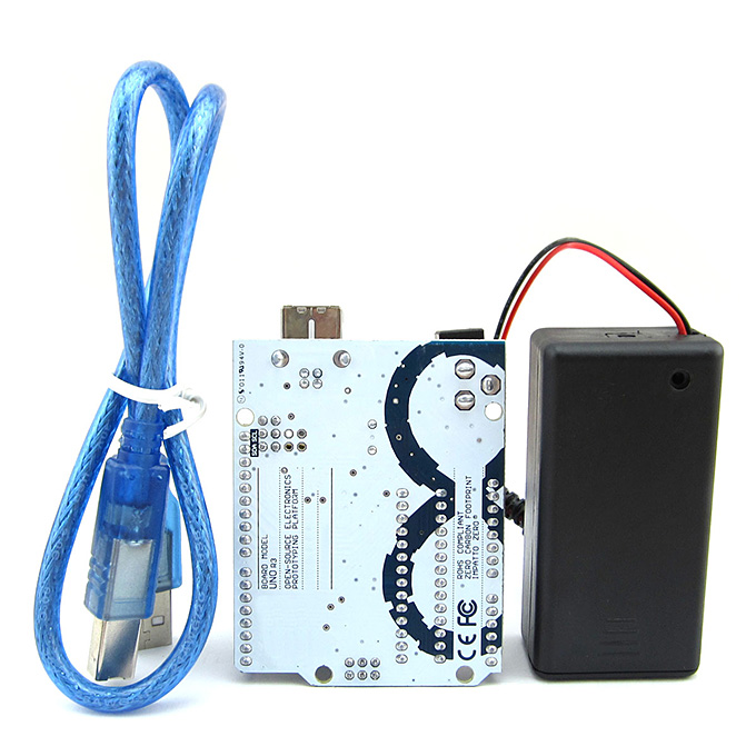 UNO R3 ATmega328P Development Board with USB Cable 9V Battery Case