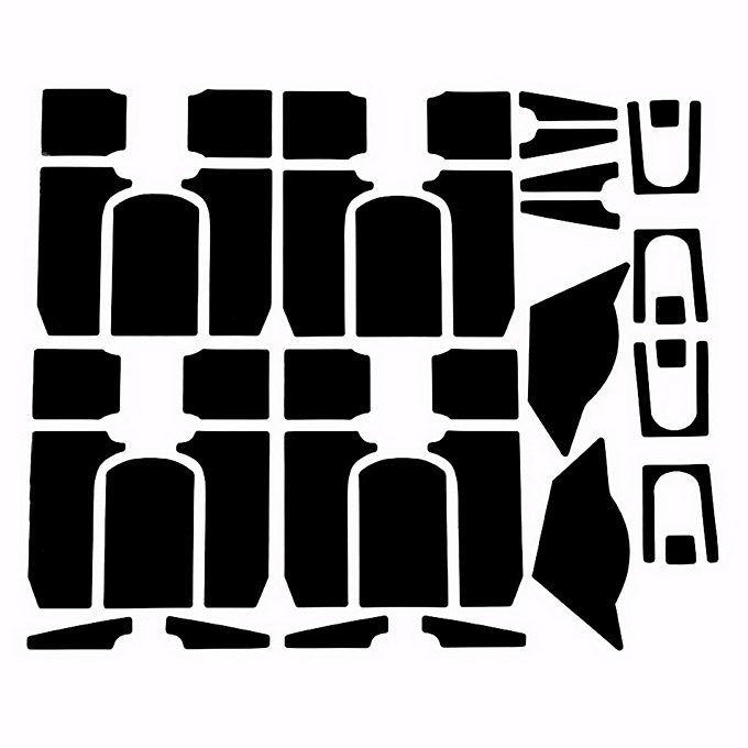 Carbon Fiber Skin Decal StickerSet For DJI Inspire 1 Quadcopter