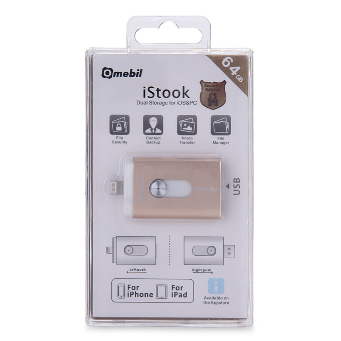 GH07B 64GB High Speed Flash Drive Dual Storage For iOS PC