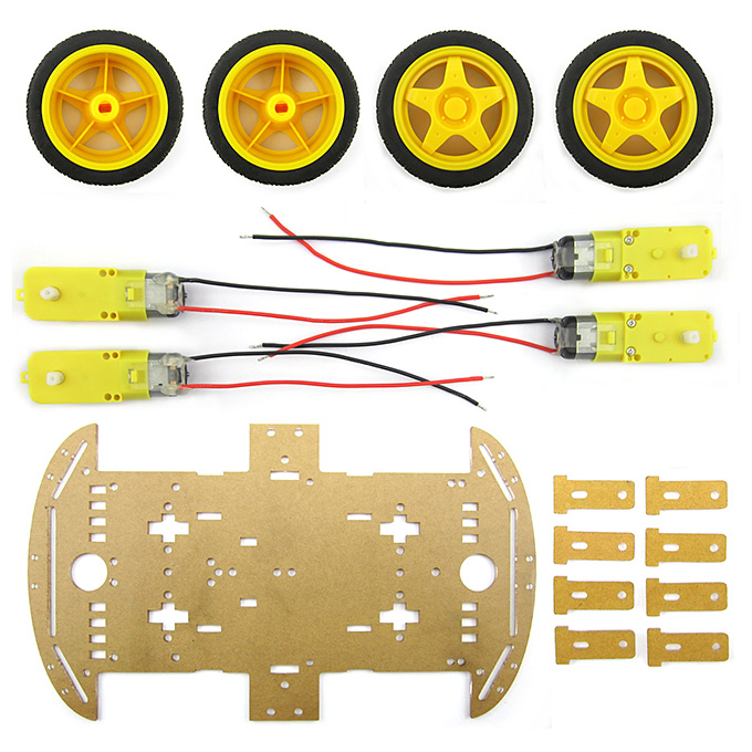 4wd Bluetooth Controlled Smart Robot Car Kits W Installation Tutorial