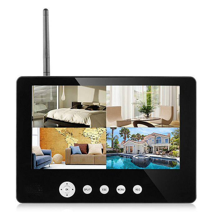 2.4GHz Digital Night Vision Wireless Camera with 9" LCD DVR Kit