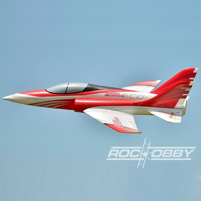 RocHobby Super Scorpion 70mm EDF Jet EPO Red PNP