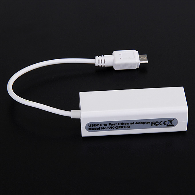 Micro USB 2.0 to 10/100Mbps Ethernet Lan Adapter for Tablet PC