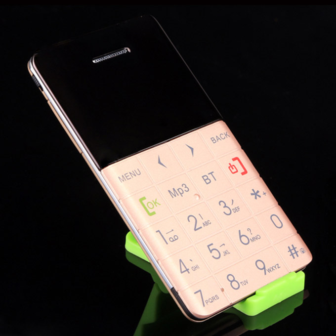Qmart Q5 Ultra Thin Slim 1.0inch Mini Pocket Card Cell Phone