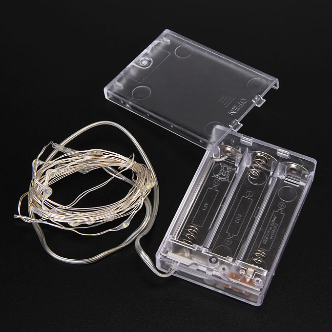 2M 20 LED Lights Battery Cartridge Copper String Lights