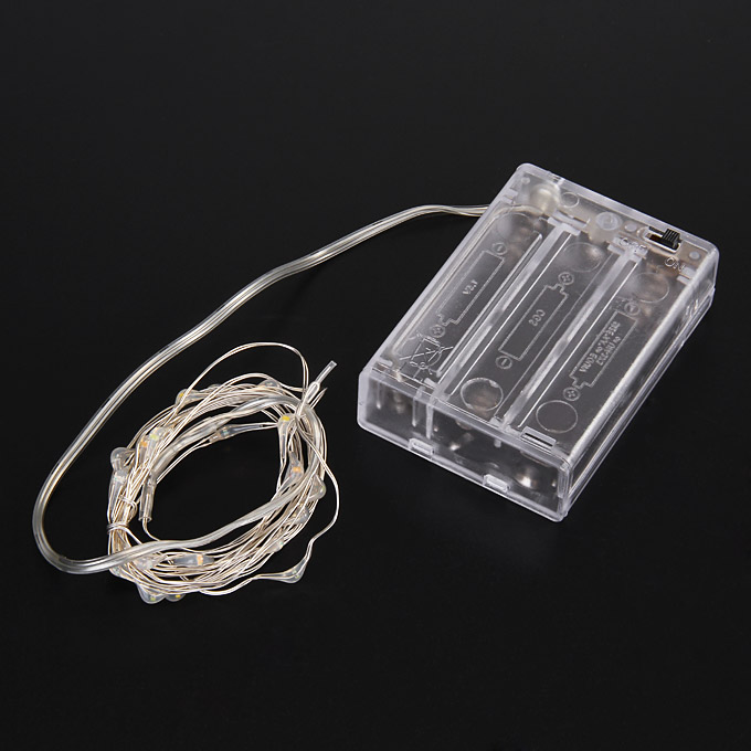 2M 20 LED Lights Battery Cartridge Copper String Lights