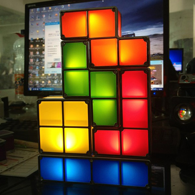 Tetris DIY LED Desk Lamp