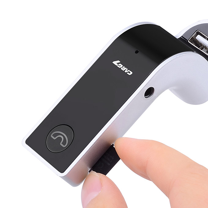 CARG7 USB Bluetooth V2.1+EDR Car Charger w/ Voltage Display TF