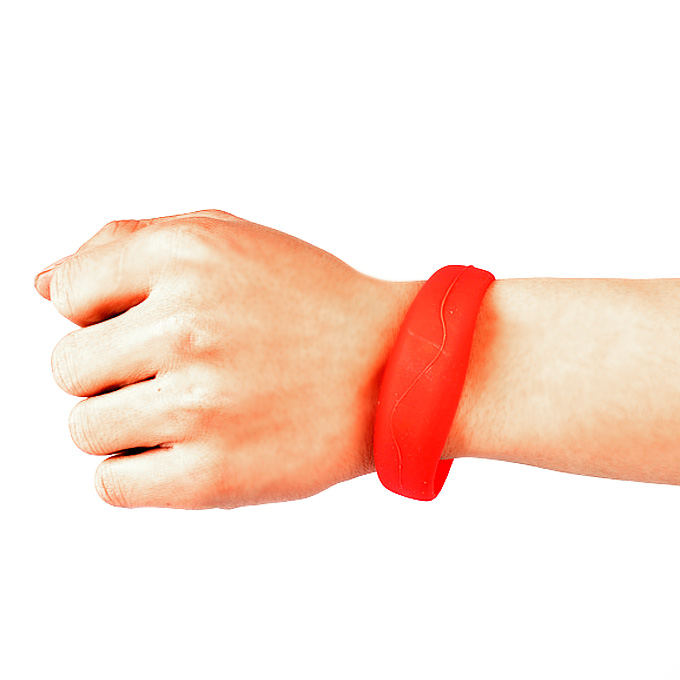LED Tunnel Silicone Bracelet Vibration Sensor