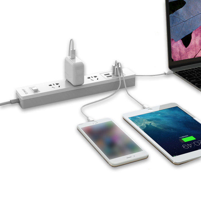 ORICO DPC-2A4U ORICO DPC-3A4U 2 Jack 4 USB Smart Socket Power Strip