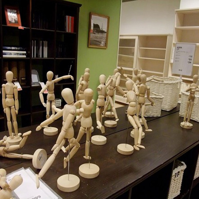 Wooden Jointed Doll Man Figure Model Painting Sketch Cartoon