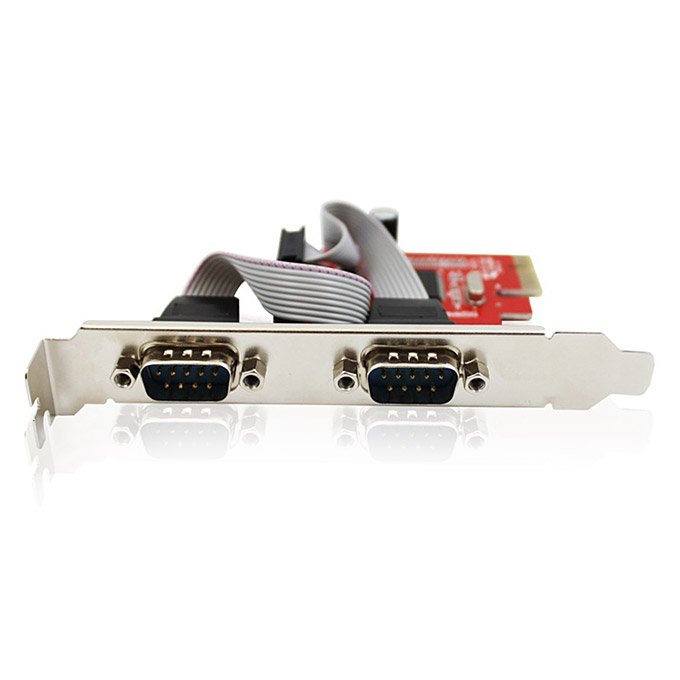 UNITEK Y-7503 PCI-E D to RS232 Desktop PCI Dual Serial Port Expansion