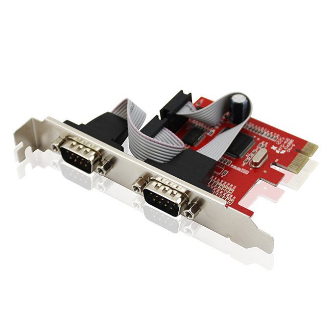 UNITEK Y-7503 PCI-E D to RS232 Desktop PCI Dual Serial Port Expansion