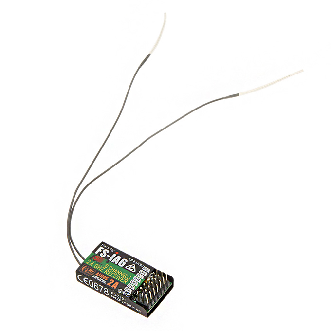 2.4G Flysky FS-iA6 6CH RC Receiver with Double Antenna