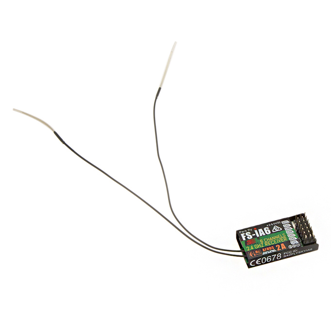 2.4G Flysky FS-iA6 6CH RC Receiver with Double Antenna