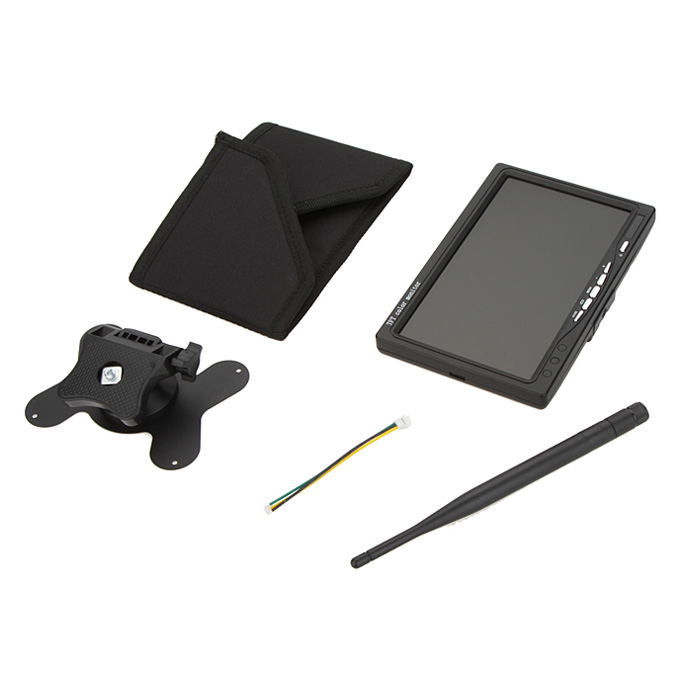 7" LCD HD FPV Monitor Built-in Lipo Battery 5.8G 8CH Wireless Receiver