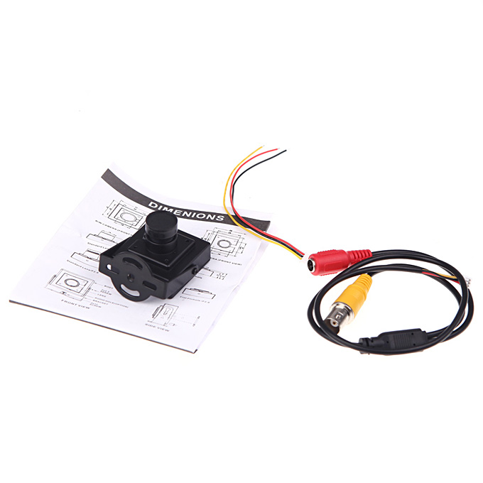Mini HD 700TVL 1/3" 3.6mm Lens CCTV Security Video FPV Color Camera