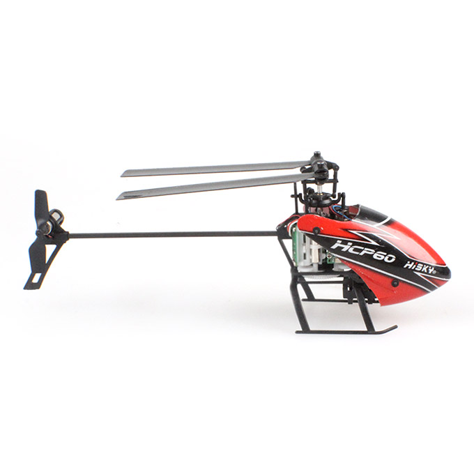Hisky HCP60 6CH Mini RC Helicopter Flybarless 2.4G 6 Axis Gyro