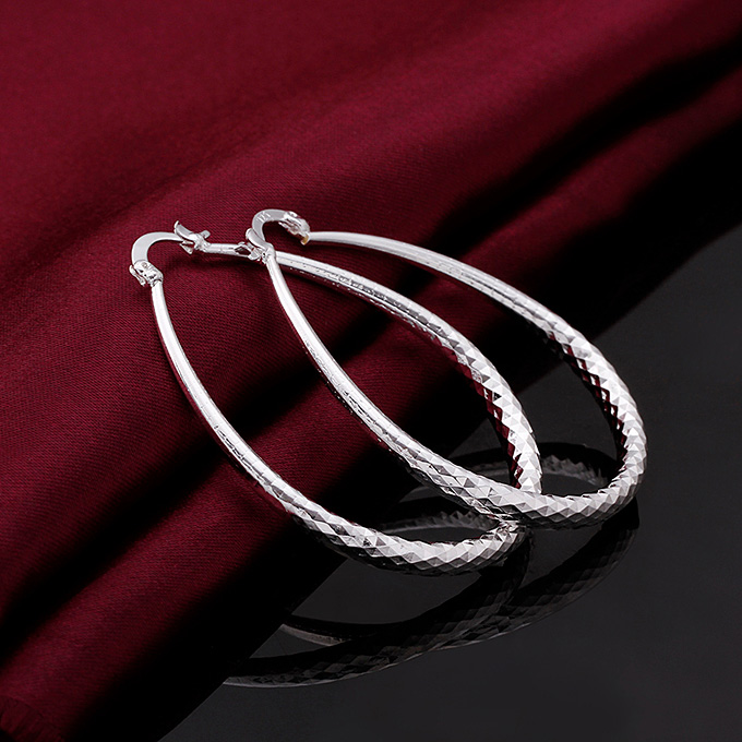 Fashion Silver Round Earrings Ear Pendants