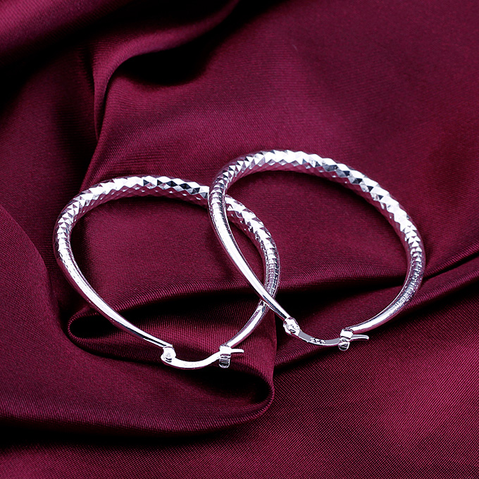 Fashion Silver Round Earrings Ear Pendants