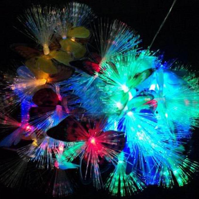 5M 30Led/pc Fiber-optic Butterfly Shape Led String Lights Flexible ...