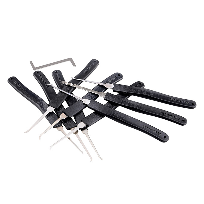 AML020008 Professional 9-Piece Lock Picks + Z-Shape Quick-Picking Tool