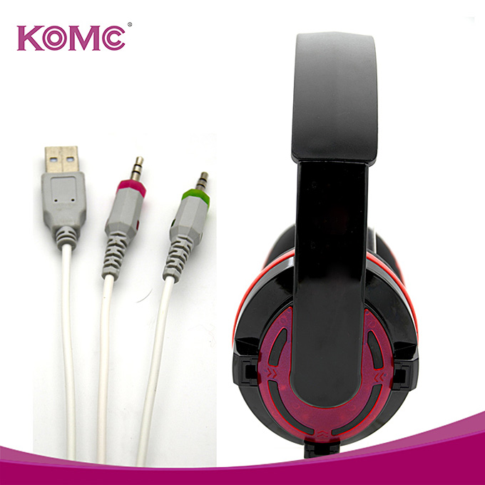 KOMC G30 USB Gaming Headphone Headset with Rotable Mic