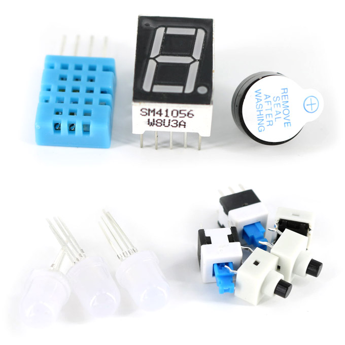 ESP8266 ESP-12E UNO Wi-Fi BreadBoard Kit with Sensors / LCD Display