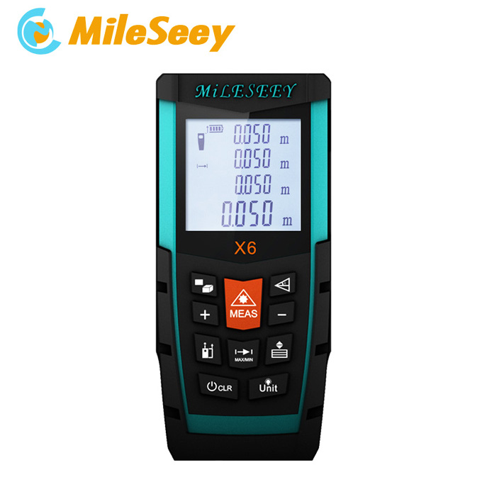 Mileseey X6 100m Handheld Rangefinder Laser Distance Meter