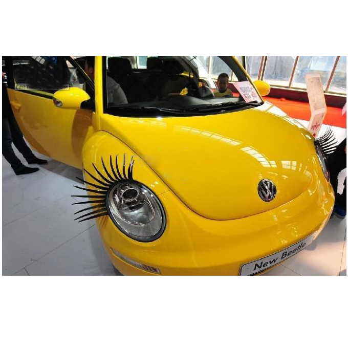Fashion 3D Car Eyelashes 3D Car Logo Stickers Lashes Decorations ...