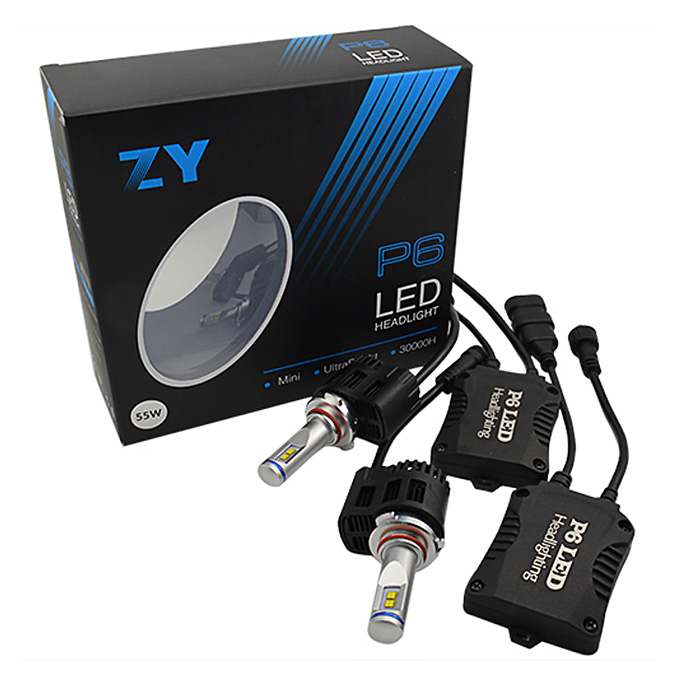 P6 Philips Chips 55W 4500lm LED Car Headlight Car Headbulb