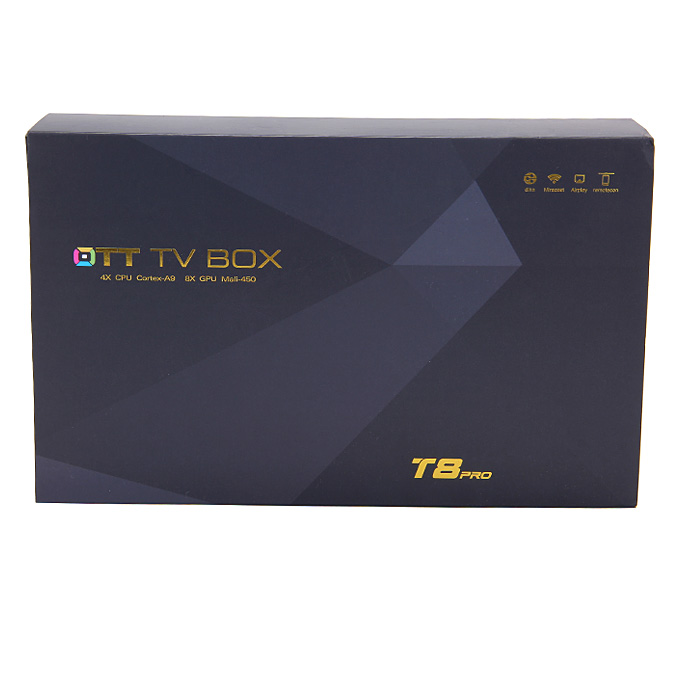 T8 PRO KODI 4K UHD Amlogic S812 2G/8G 2.4G/5G Dual Band WIFI TV BOX