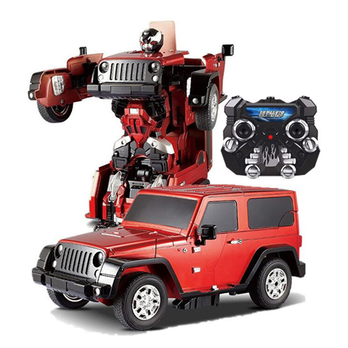 JIA QI T665 2.4G RC Stunt Robot Remote Control Deformation Robot