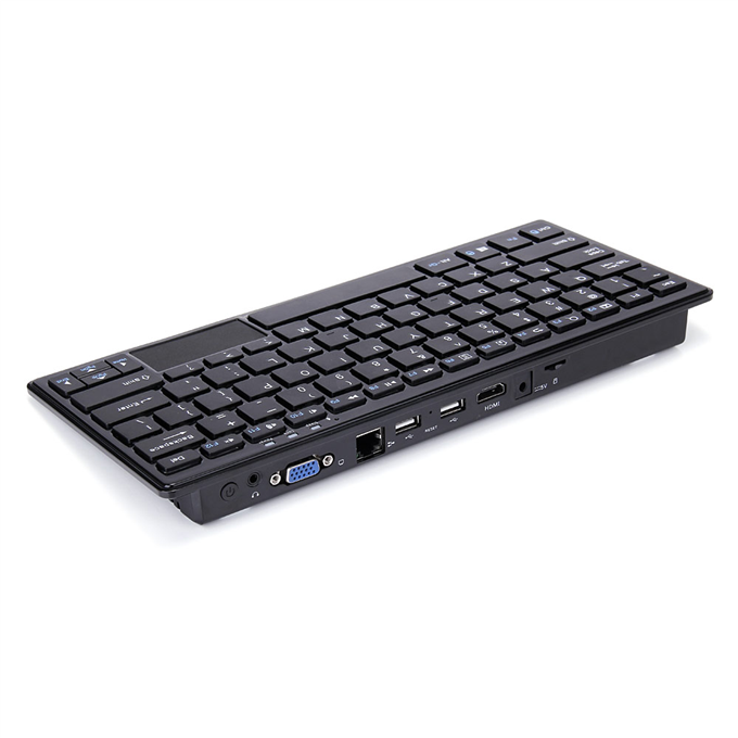 K3 Wintel Keyboard Windows 10 MINI PC with 76 Keys & Touch Pannel