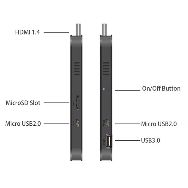 MEEGOPAD T03 Pro Windows 10 Intel Z8300 Quad Core 2G/32G MINI PC