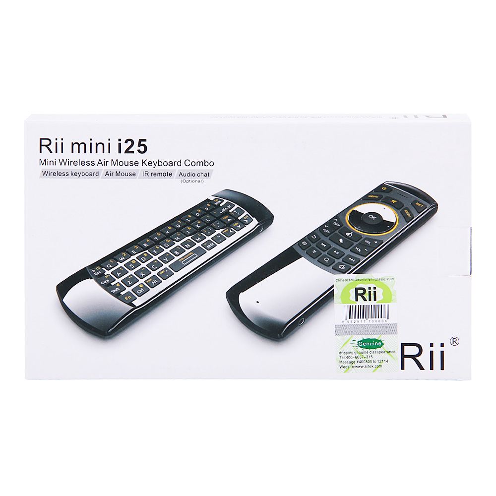 RII K25 2.4Ghz Wireless Air Mouse Keyboard & IR Remote Control