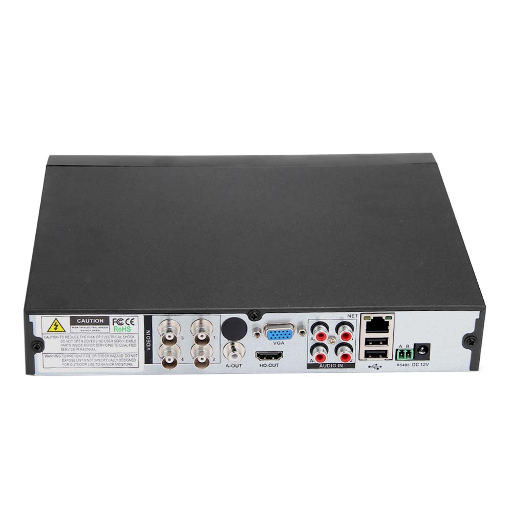 1/4" CMOS Weatherproof DVR Kit with 24 LEDs 4CH CCTV Camera System