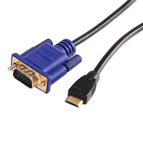 1.8M/6ft Mini HDMI to VGA HD Converter Cable