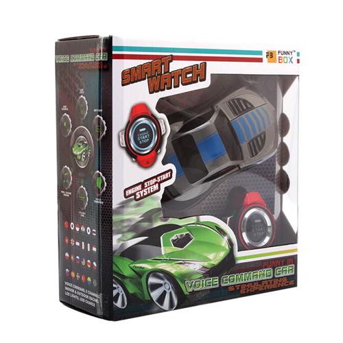 Funny R-101 2.4G Smart Watch Voice Control RC Car - Gray