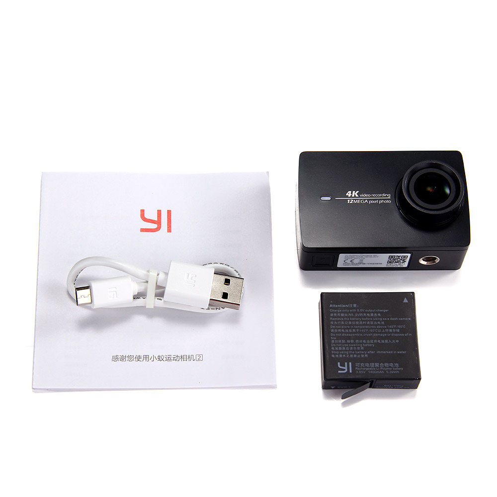 Xiaomi YI 4K Action Camera 2 Ambarella A9SE Sony IMX377 1200mAh