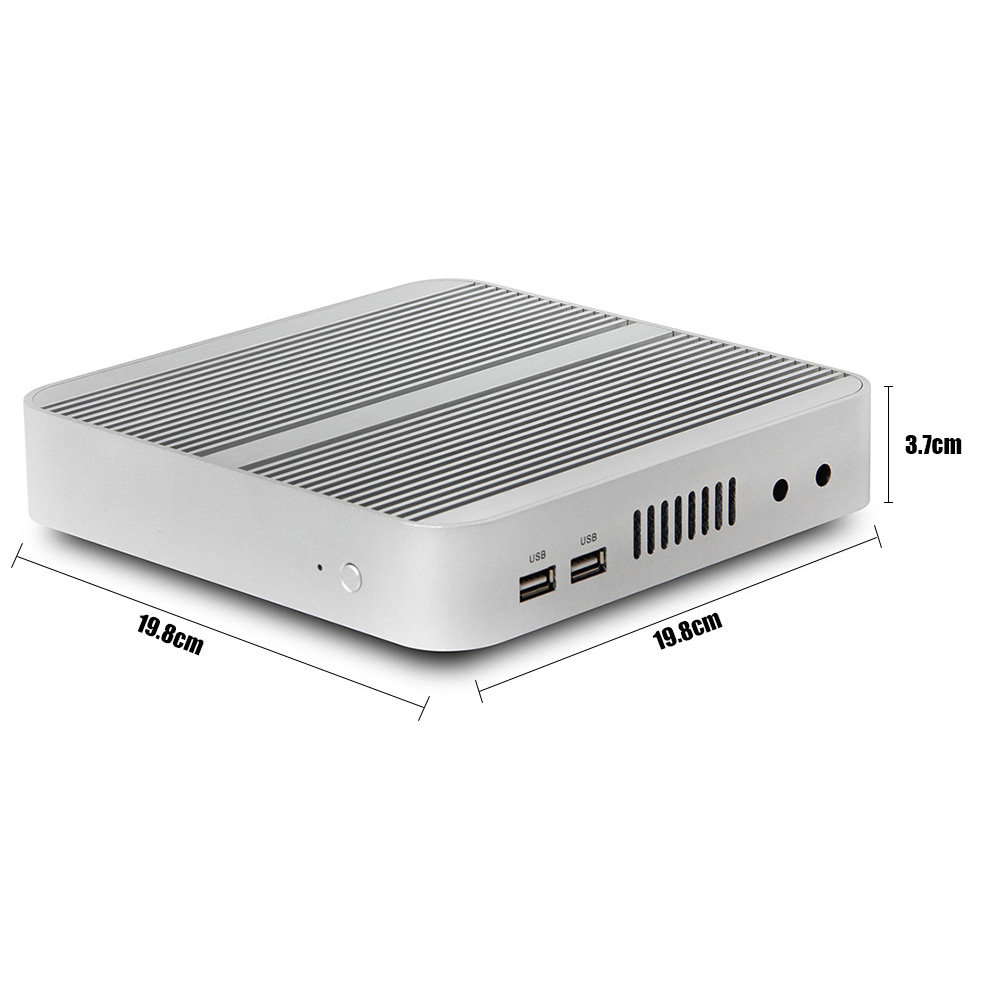 Hystou FMP03 Fanless Mini PC Core™ i5-4300U 8G/128G Mini PC- White