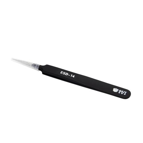 BST-ESD-14 Fine Tip 124mm Toughened Anti-static Tweezer