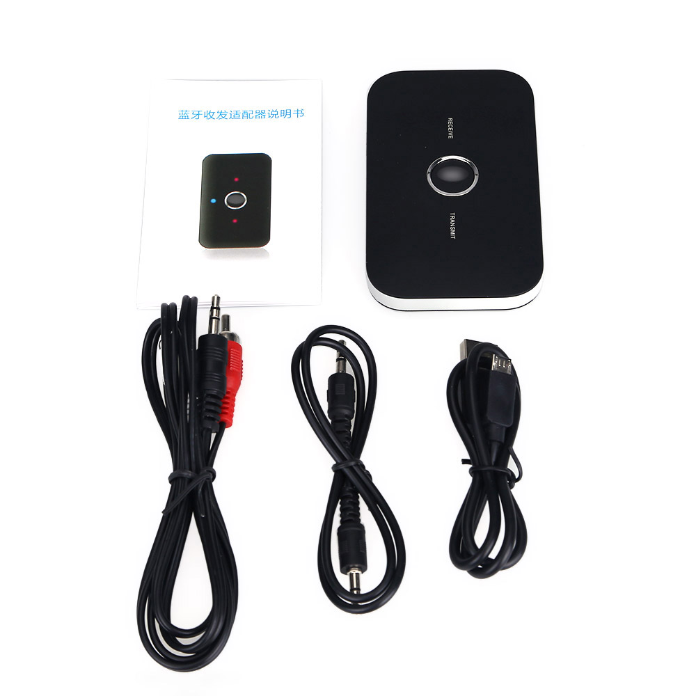 B6 HiFi 2-in-1 Bluetooth Audio Transmitter & Receiver - Black